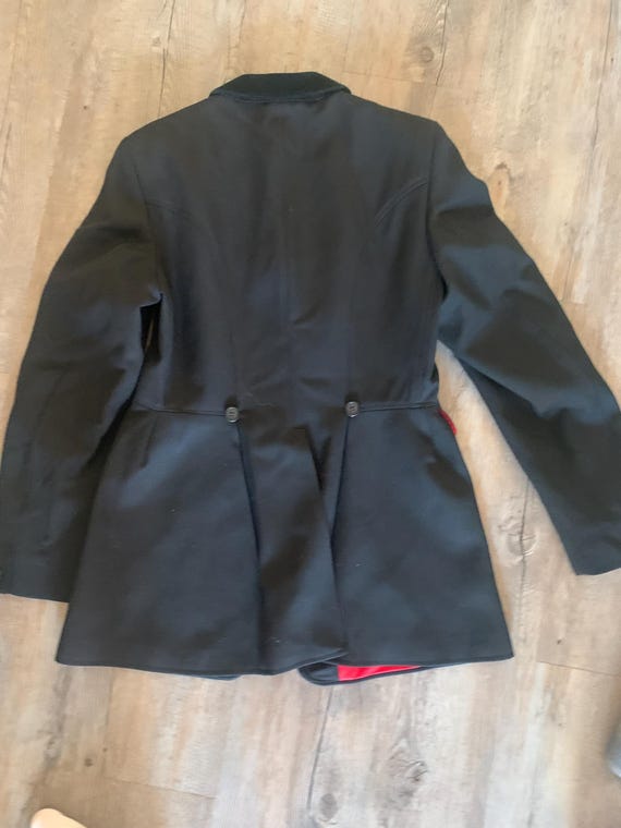Vintage wool riding coat by Harry hall England velvet… - Gem