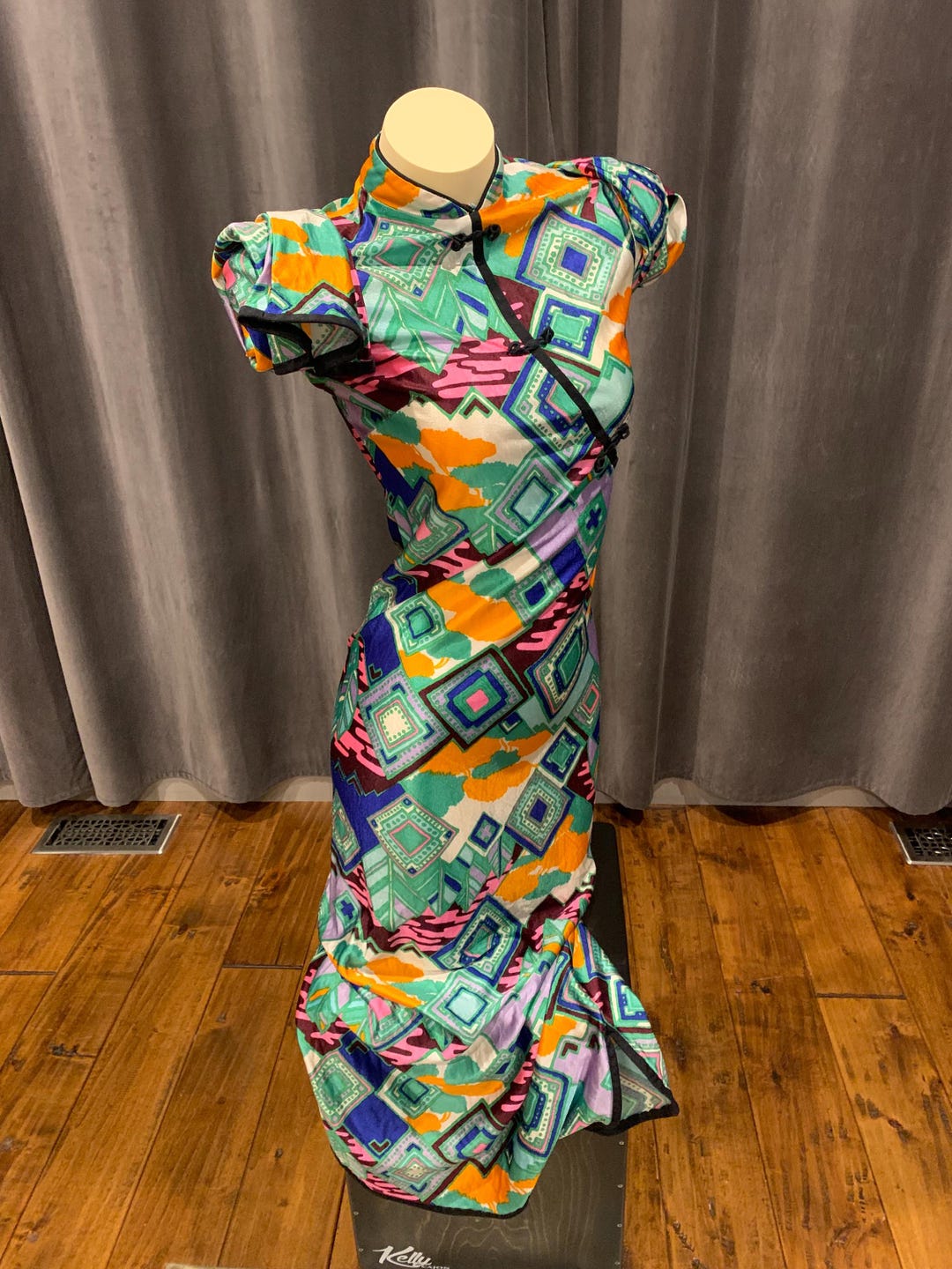 Vintage Dress Mumu Muumuu 70s Boho Hippie Bohemian 1970s Flower Power ...