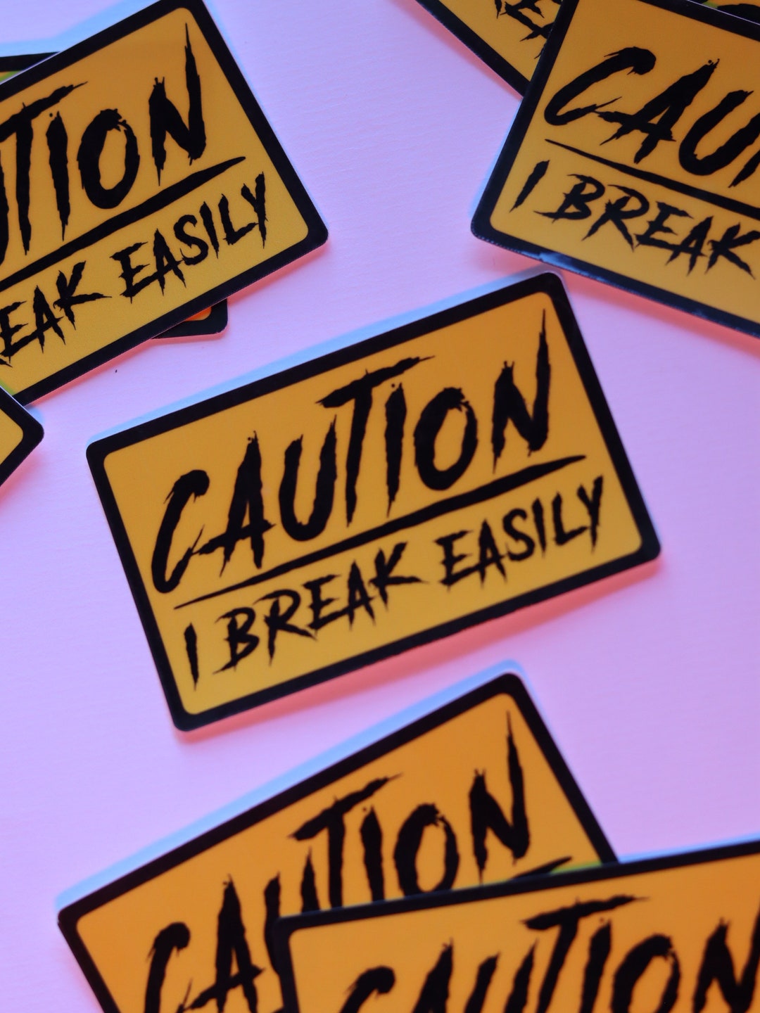 CAUTION I Break Easily Sticker Waterproof Weatherproof - Etsy