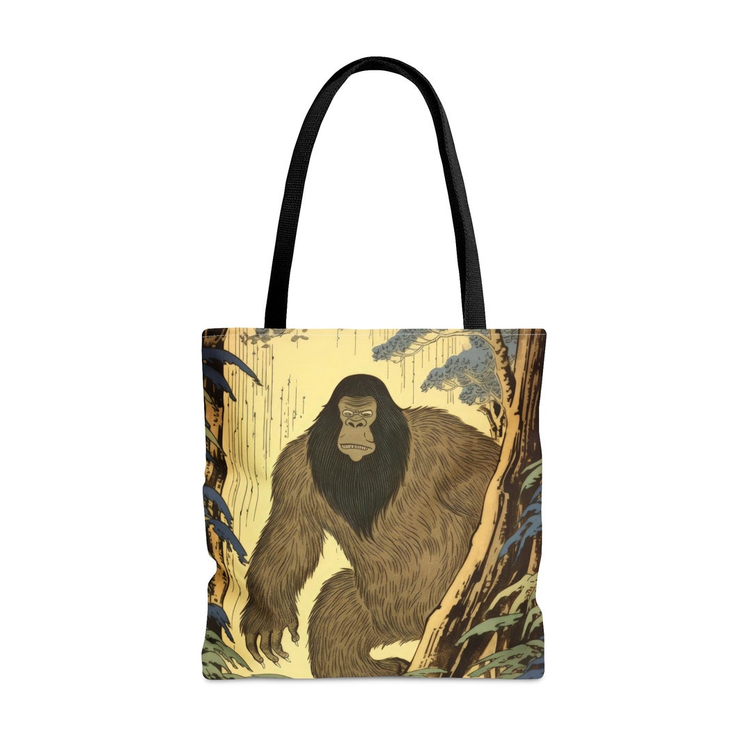 Bigfoot Tote Bag Ukiyo-e Inspired Accessories Everyday Bag - Etsy