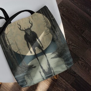 Wendigo Tote Bag - Cryptid Ukiyo-e Bag - Native American Folklore ...