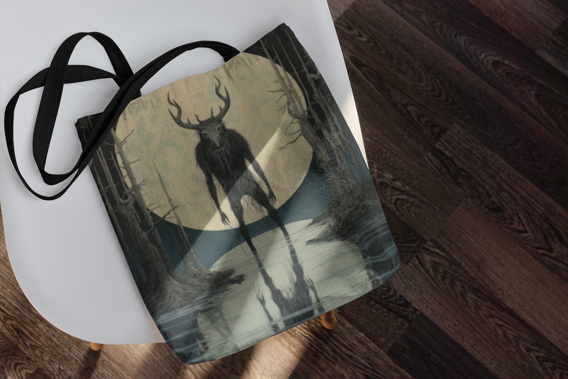Wendigo Tote Bag Cryptid Ukiyo-e Bag Native American Folklore Themed ...