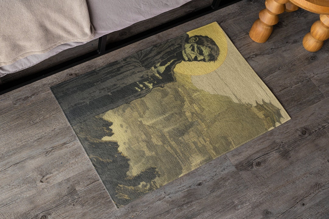Frankenstein Area Rug Classic Monster Home Decor Items Ukiyo-e ...