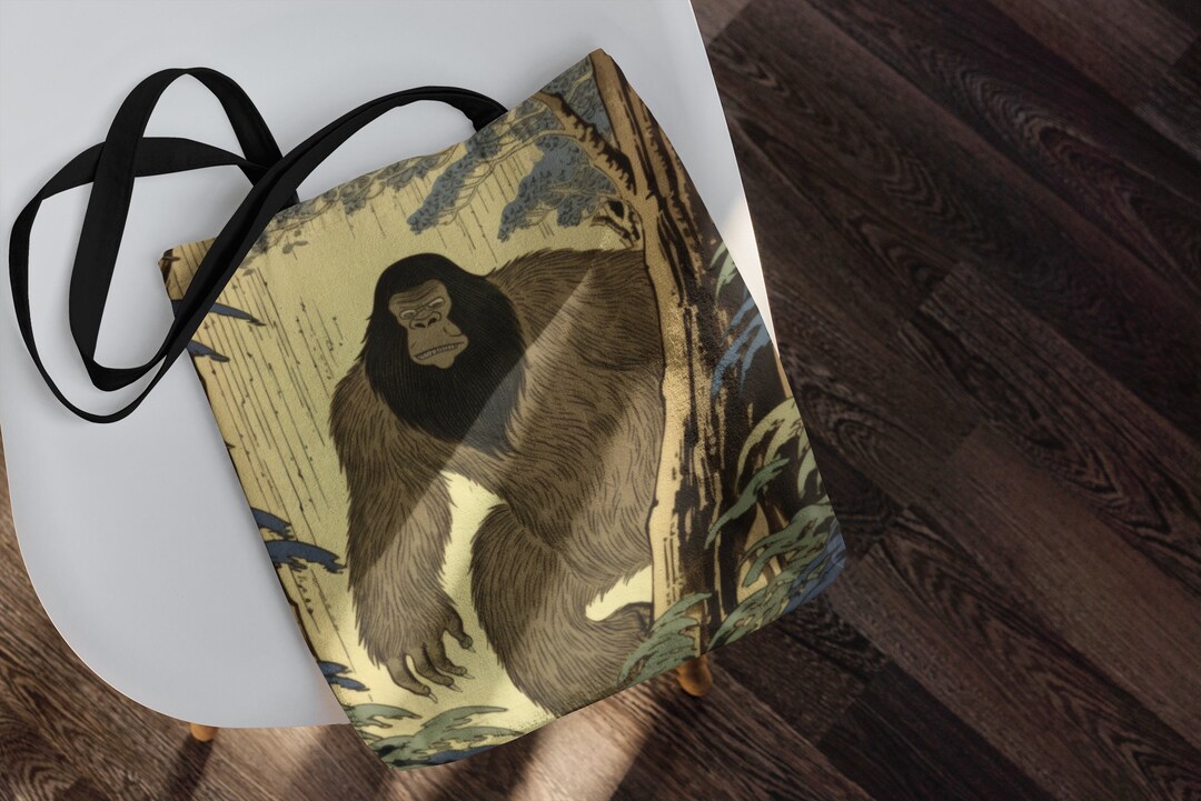 Bigfoot Tote Bag - Ukiyo-e Inspired Accessories - Tote-bag With ...