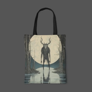 Wendigo Tote Bag - Cryptid Ukiyo-e Bag - Native American Folklore ...