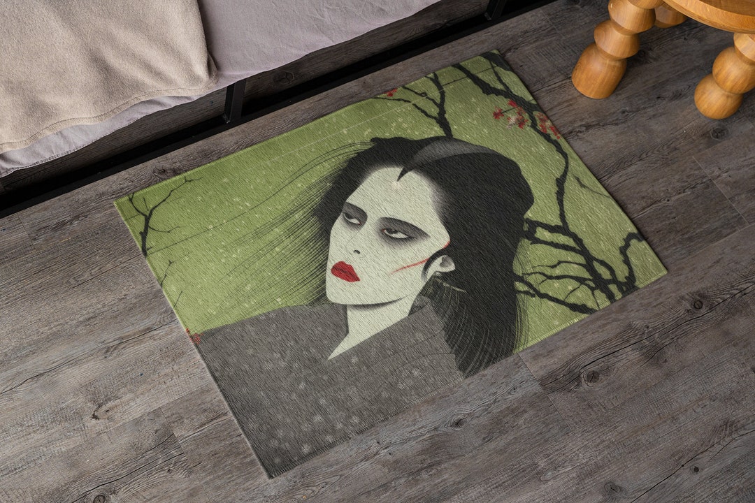 Bride of Frankenstein Area Rug Ukiyo-e Inspired Home Decor Classic ...