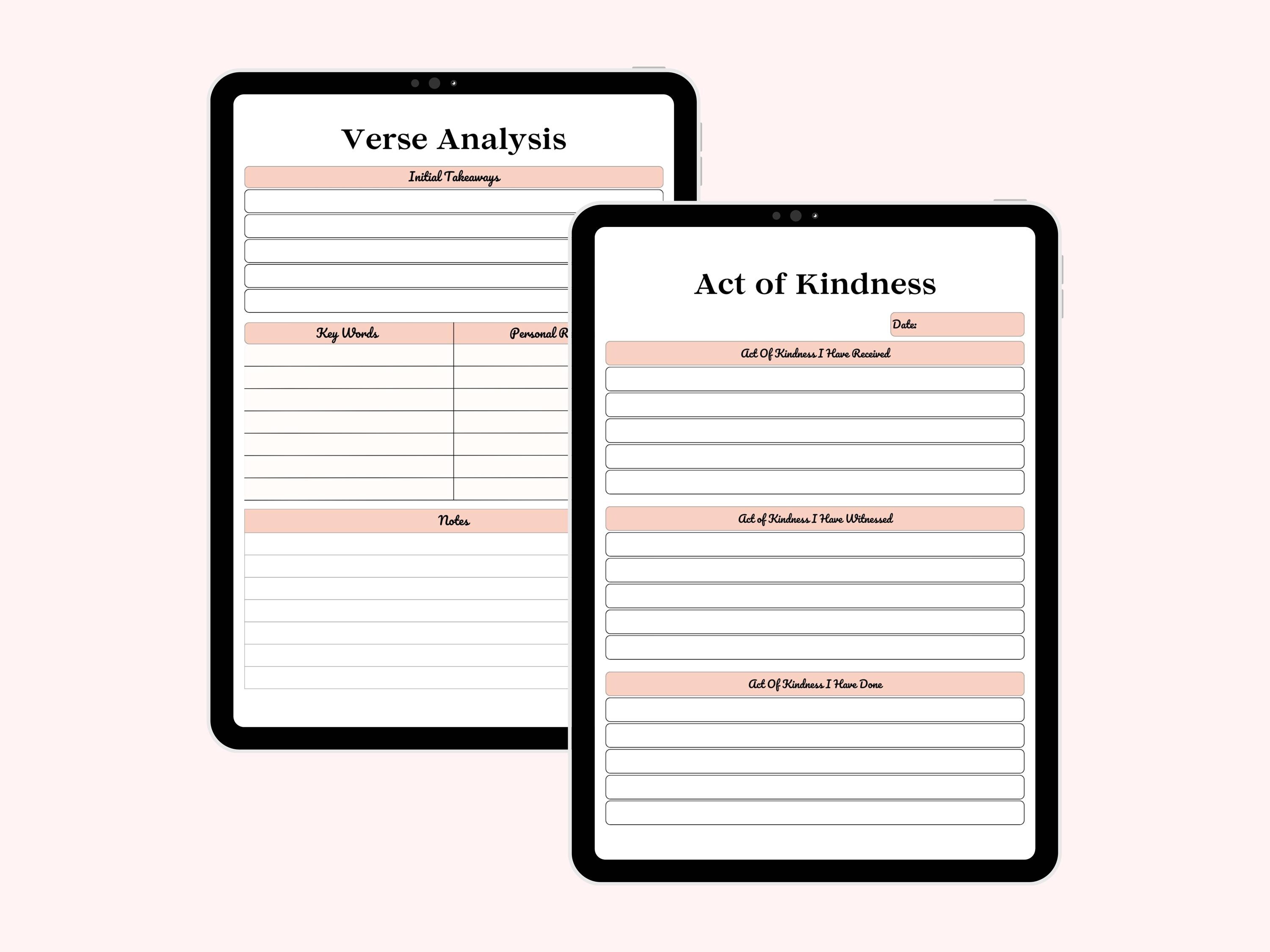 Prayer Journal Bundle: Bible Study, Gratitude Prompts (canva Template ...