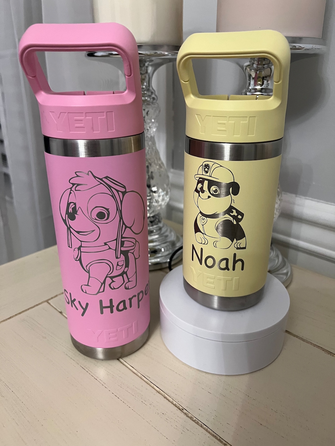 Kids Personalized Yeti; Paw Patrol. Laser Engraved. Sky, Everest, Rocky ...