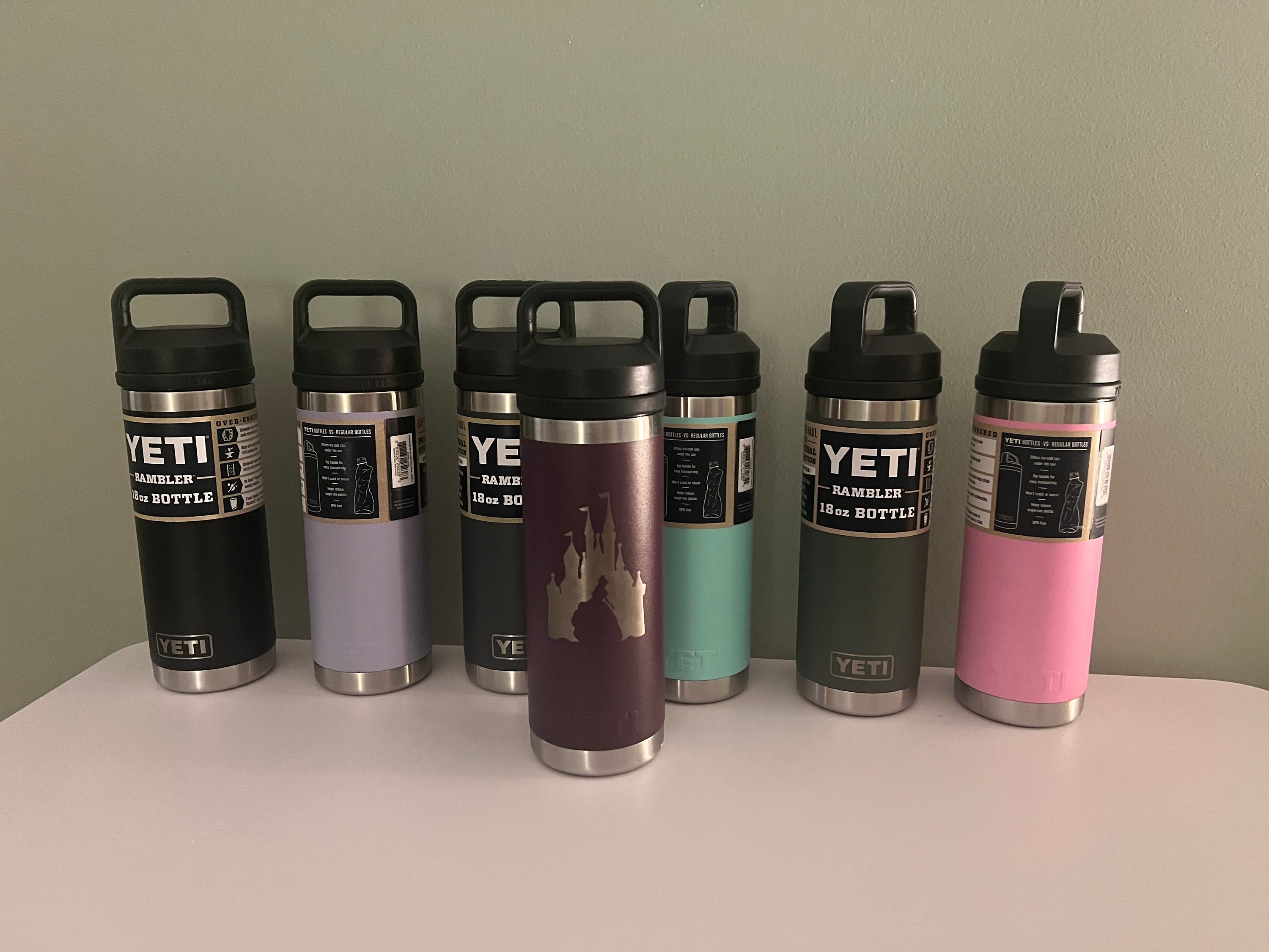 Yeti Personalized Engraved Water Bottle With Princess of Your Choice ...