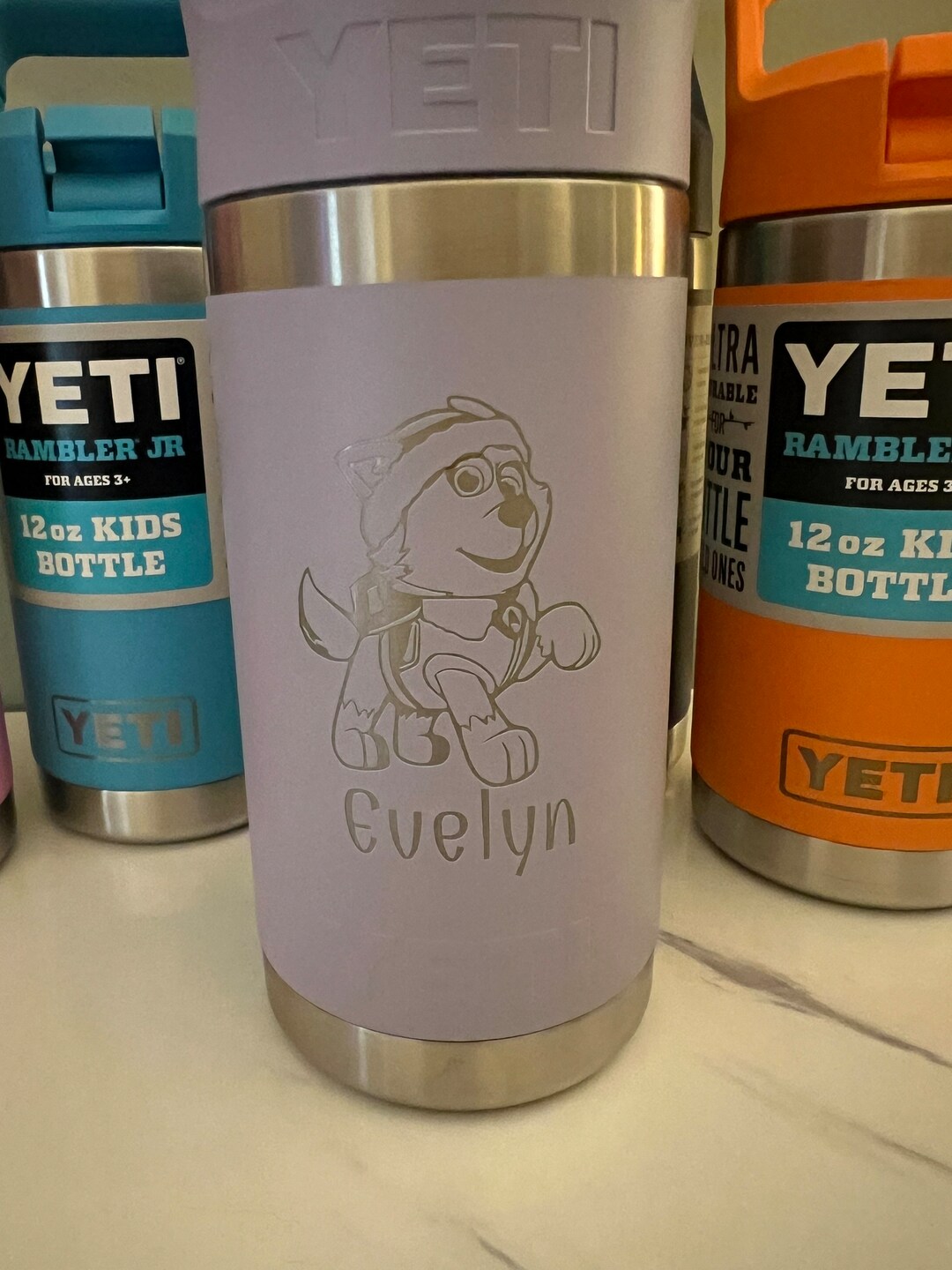 Kids Personalized Yeti Paw Patrol. Laser Engraved. Sky, Everest, Rocky ...