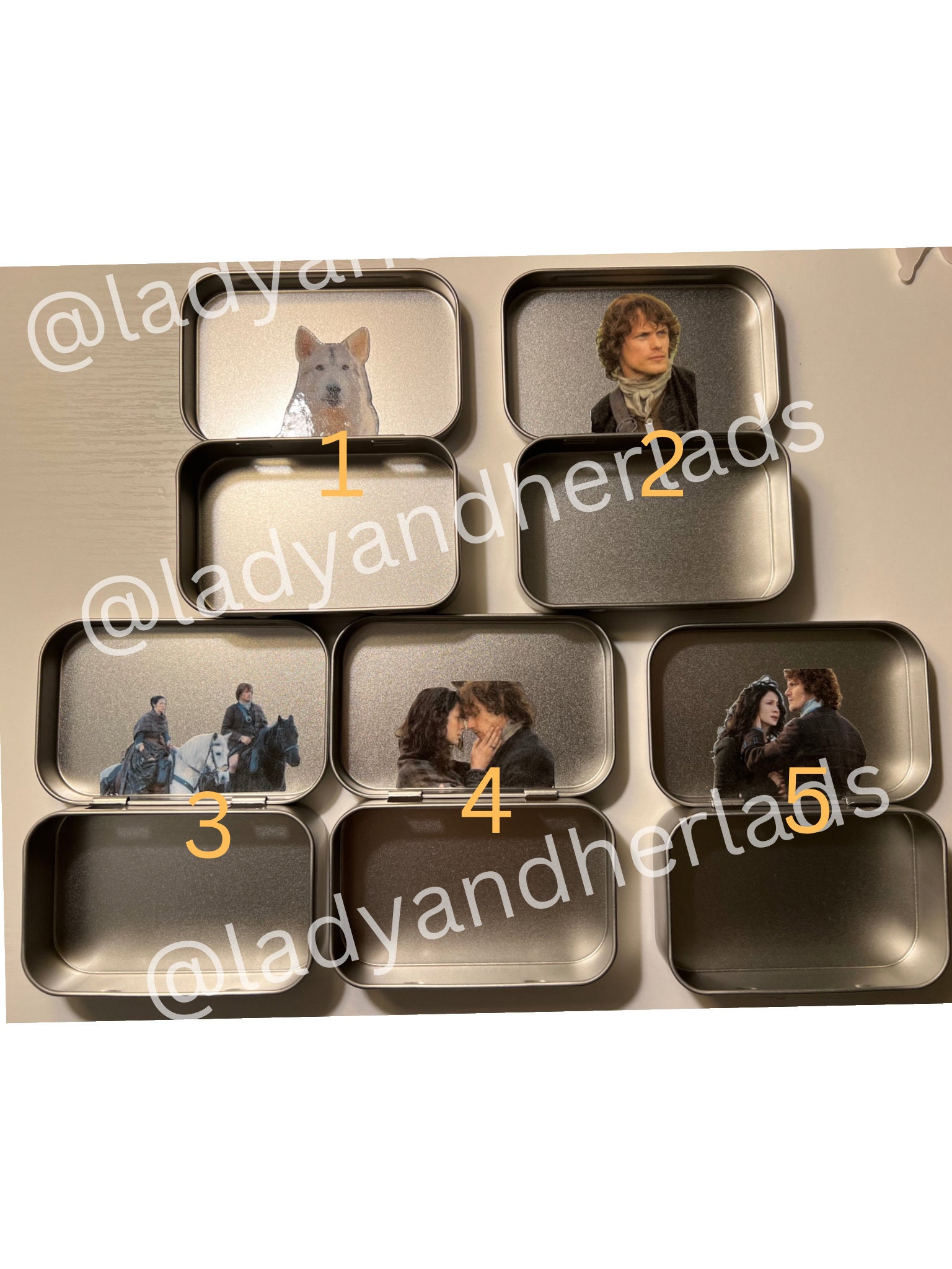 Outlander Theme Personal Tin With or Without Outlander Sticker - Etsy