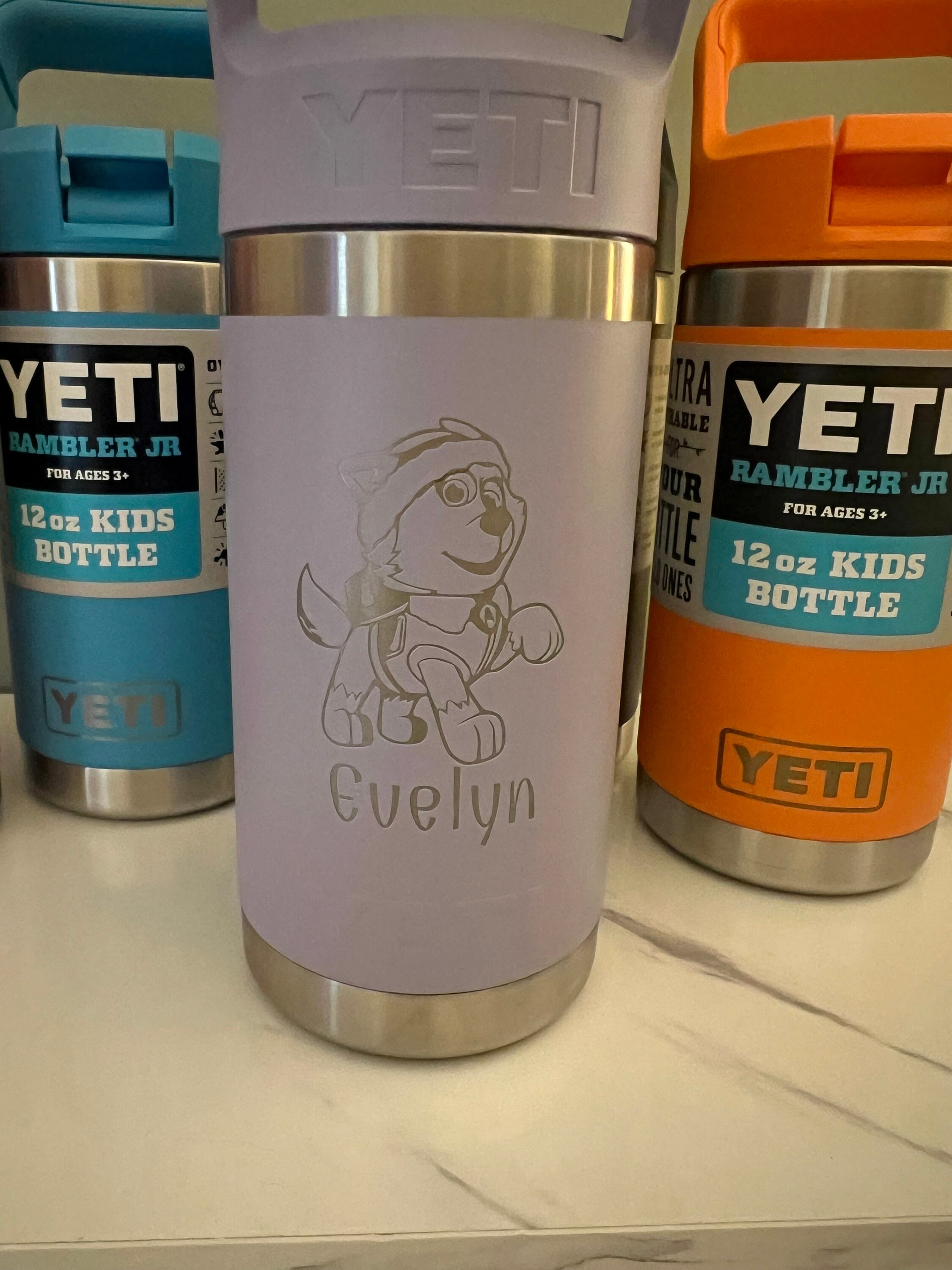 Kids Personalized Yeti Paw Patrol. Laser Engraved. Sky, Everest, Rocky ...
