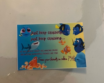 DCL Cruise Fish Extender Pixar Dory Finding Nemo Gift Tag, Personalized ...
