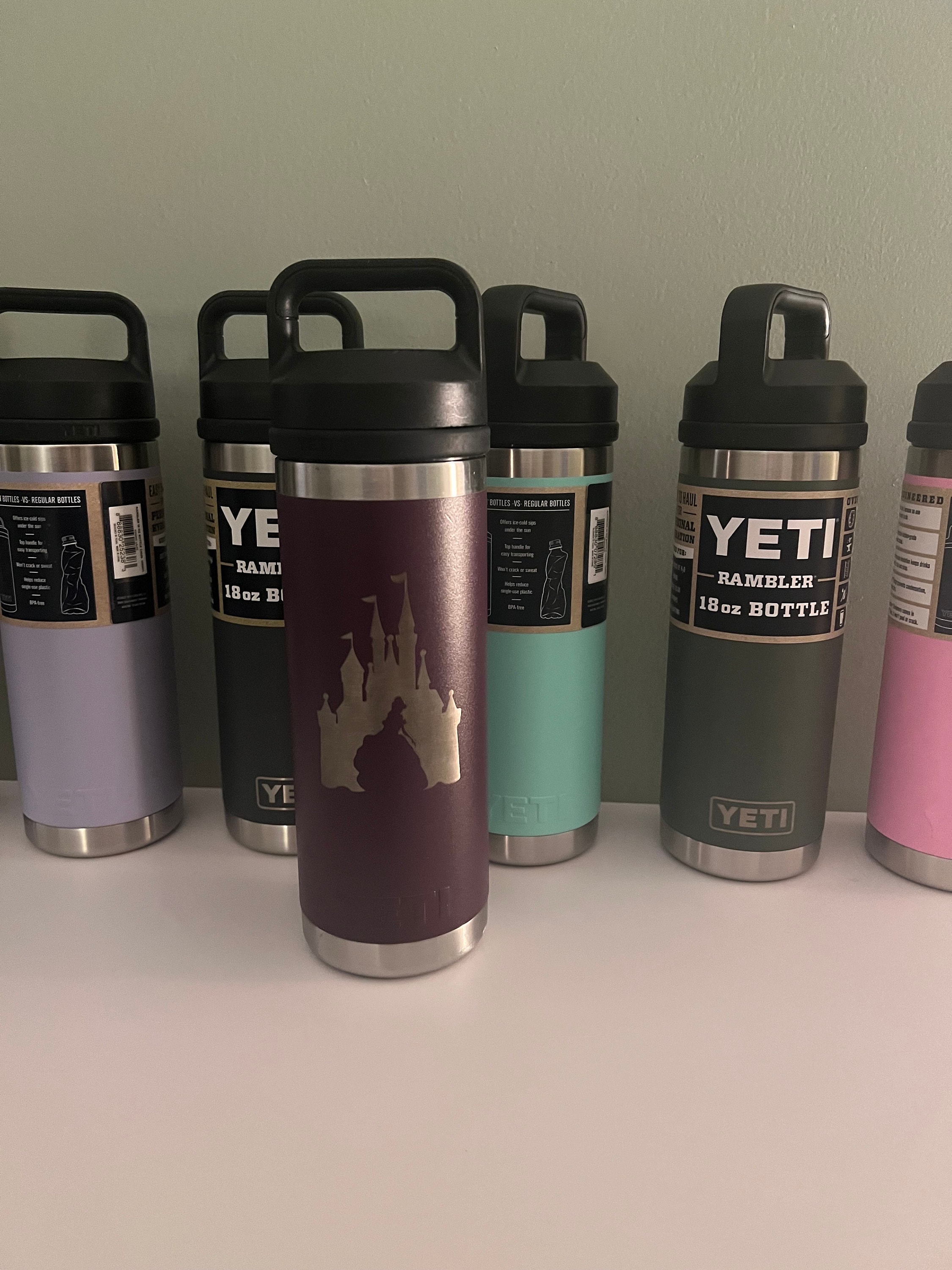 Yeti Personalized Engraved Water Bottle With Princess of Your Choice ...