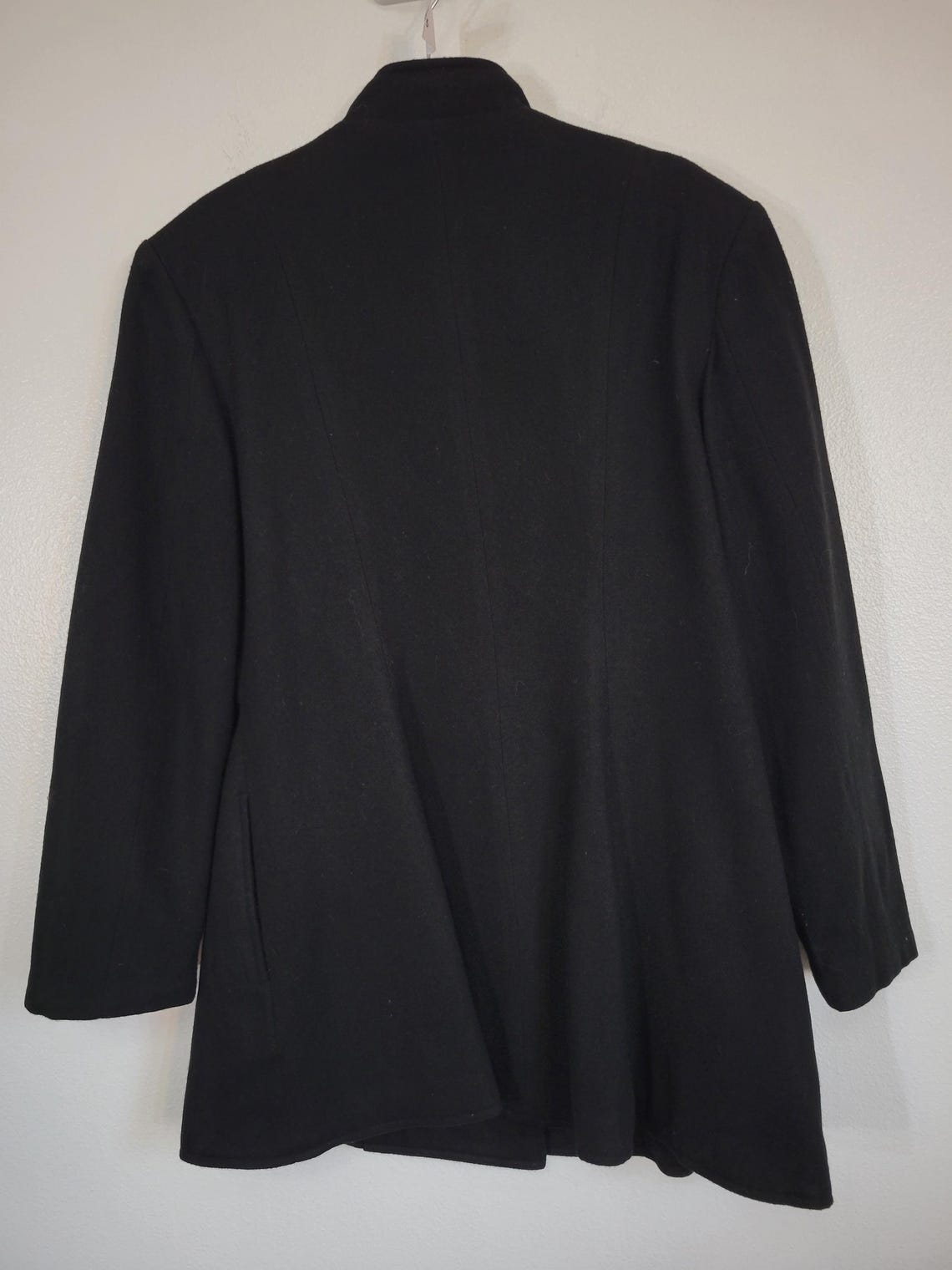 Vintage 1980s Phoenix USA Frontier Collection Black Wool Blend Silver ...