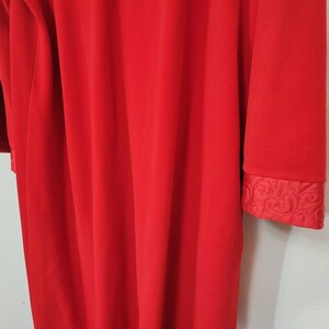 Vintage 1970s Penneys Robe Jcpenney Red Velour Long Robe Women's L Side ...