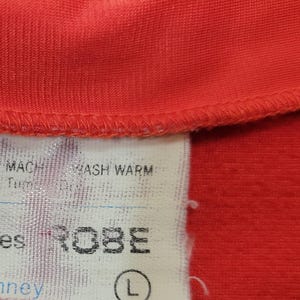 Vintage 1970s Penneys Robe Jcpenney Red Velour Long Robe Women's L Side ...