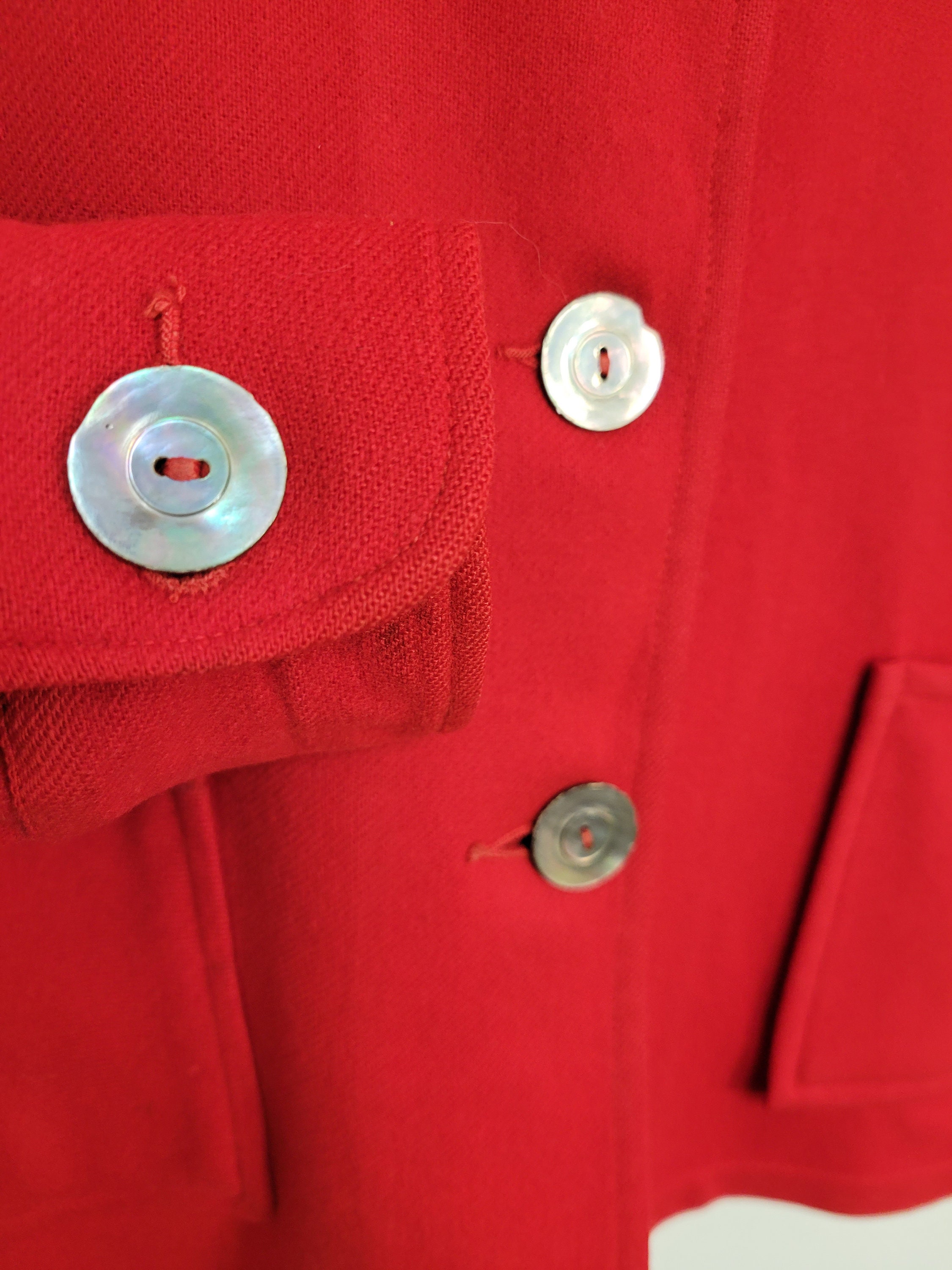 Vintage 1960s Western Star Seattle Red Wool 49er '49 Jacket Mother of ...