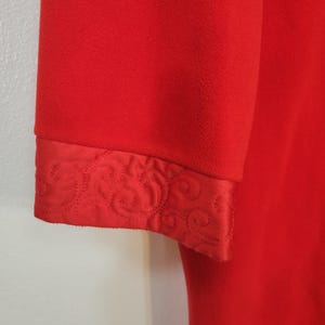 Vintage 1970s Penneys Robe Jcpenney Red Velour Long Robe Women's L Side ...