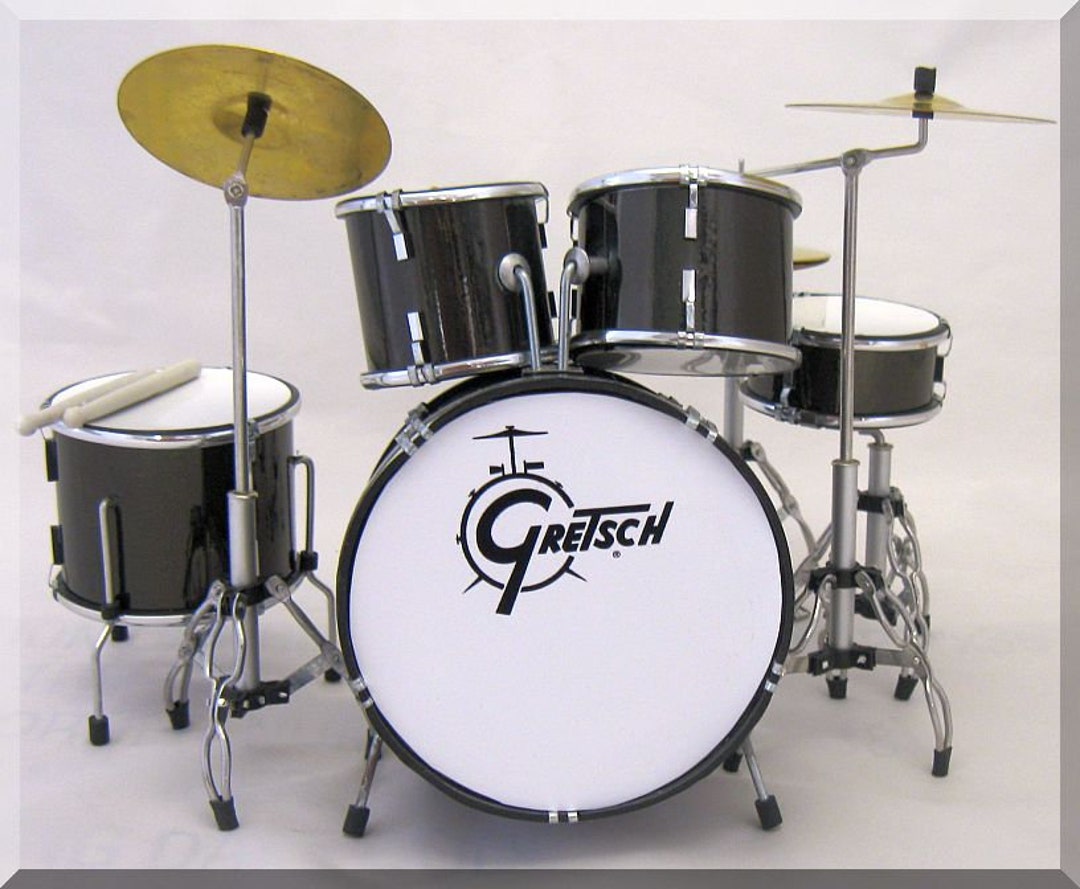 GRETSCH Miniature Drum Set for Display Only - Etsy