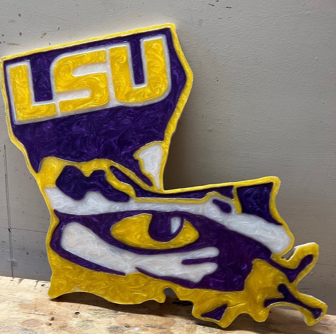 LSU Tigers Epoxy Art - Etsy