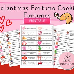 Valentine's Day Printable Fortune Cookie Messages – Positive Fun ...