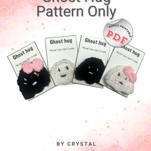 Ghost Hug Pattern Only With Printable Tag - Etsy