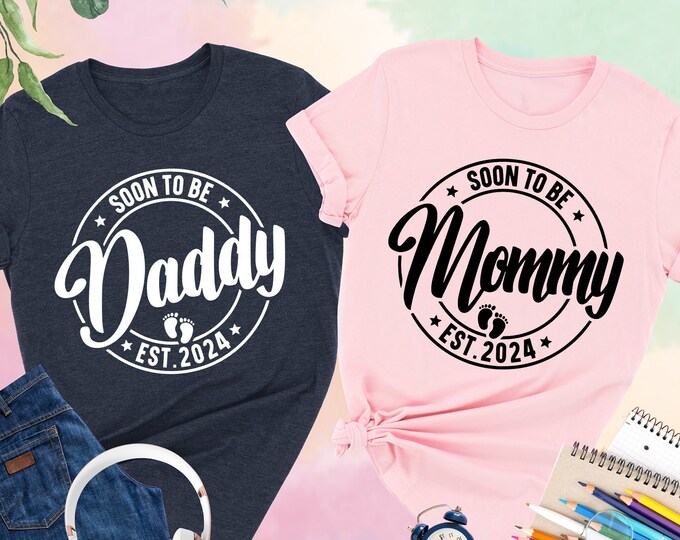 Soon to Be Mommy Shirt, Soon to Be Daddy Shirt, Pregnancy Shirt, Baby ...