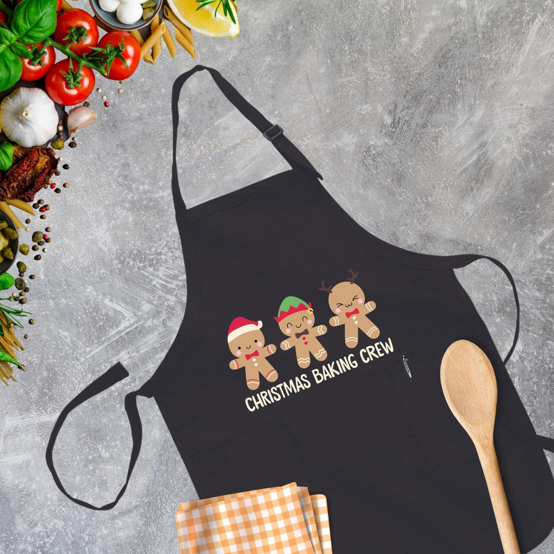 Christmas Baking Crew Apron, Christmas Apron, Cookie Apron, Christmas ...