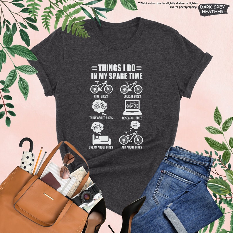 Cycling Shirt, Things I Do in My Spare Time Shirt, Bikes Shirt, Bicycle ...