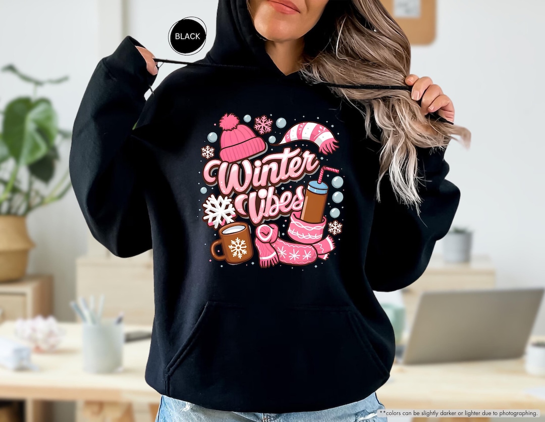 Winter Vibes Sweatshirt, Winter Sweatshirt for Women, Winter Sweater ...