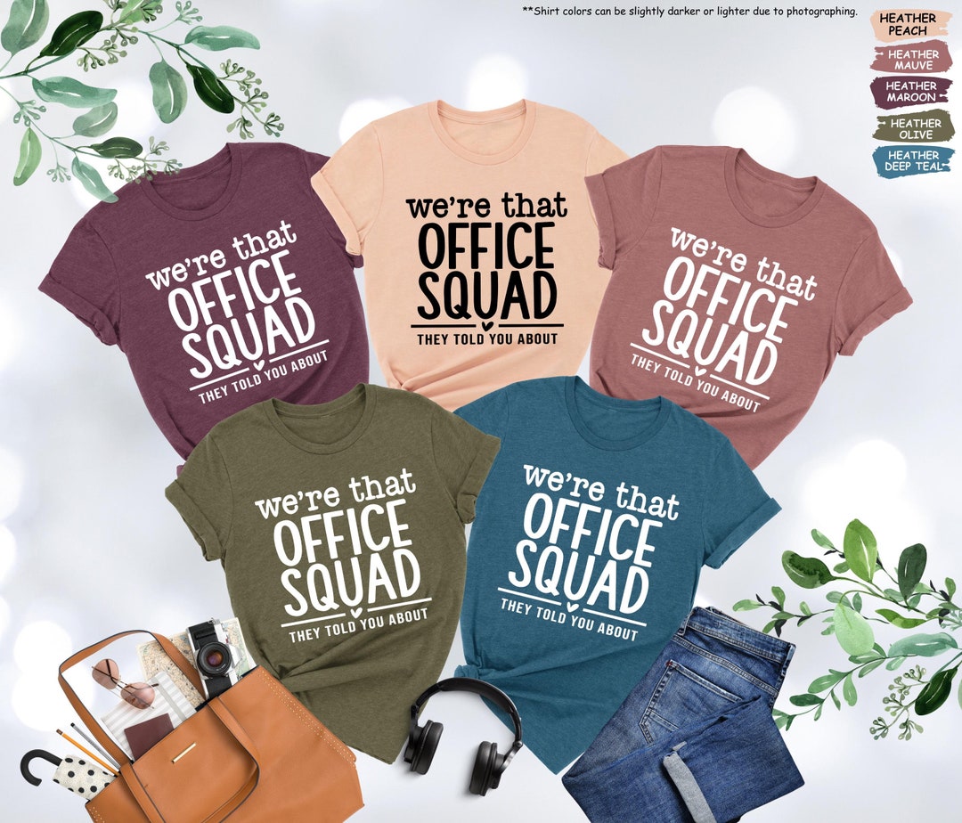 Office Squad Shirt, School Office Crew Shirts, Squad Shirt, Office Team ...