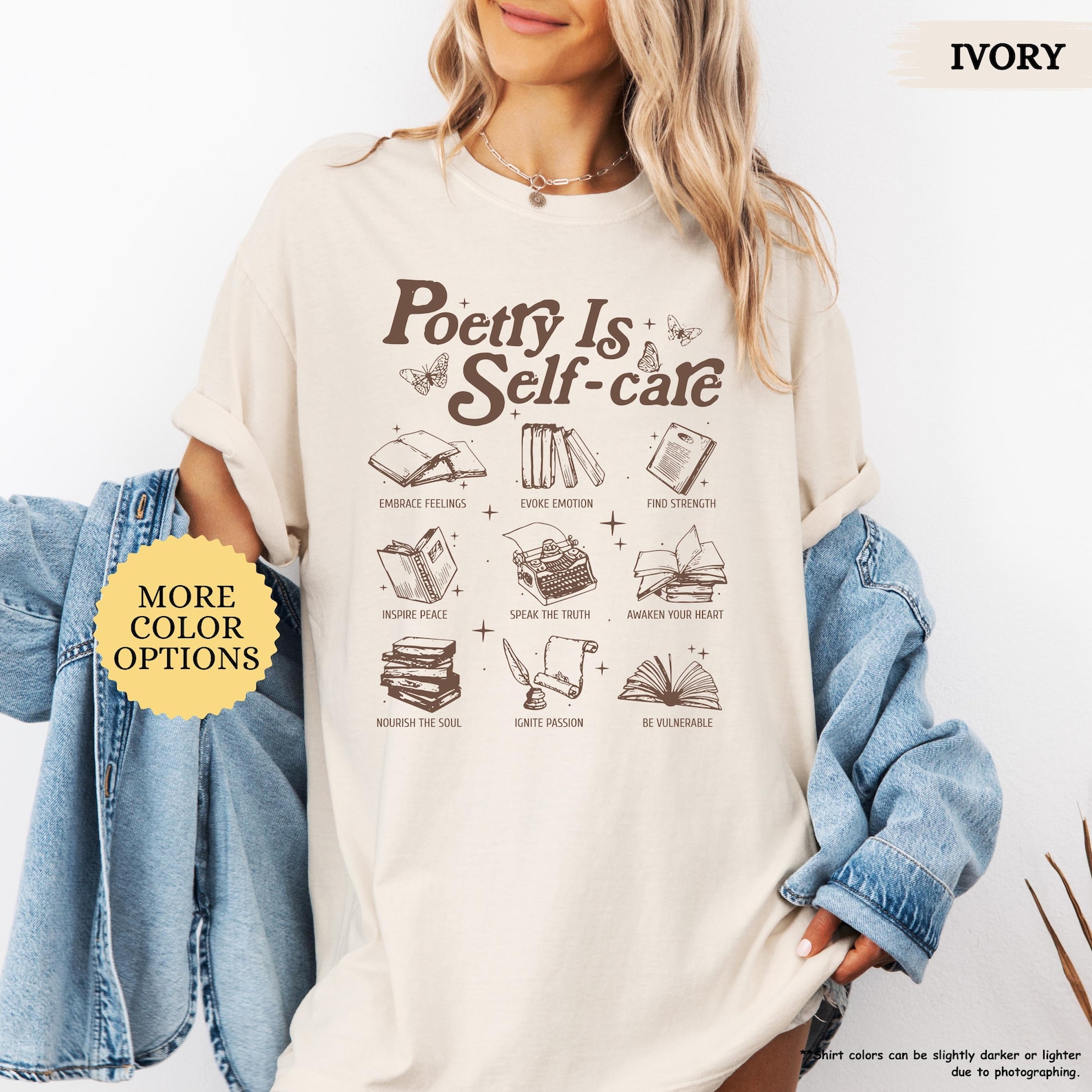 Comfort Colors Reading is Self Care Shirt, Poetry Shirt, Poetry Lover ...