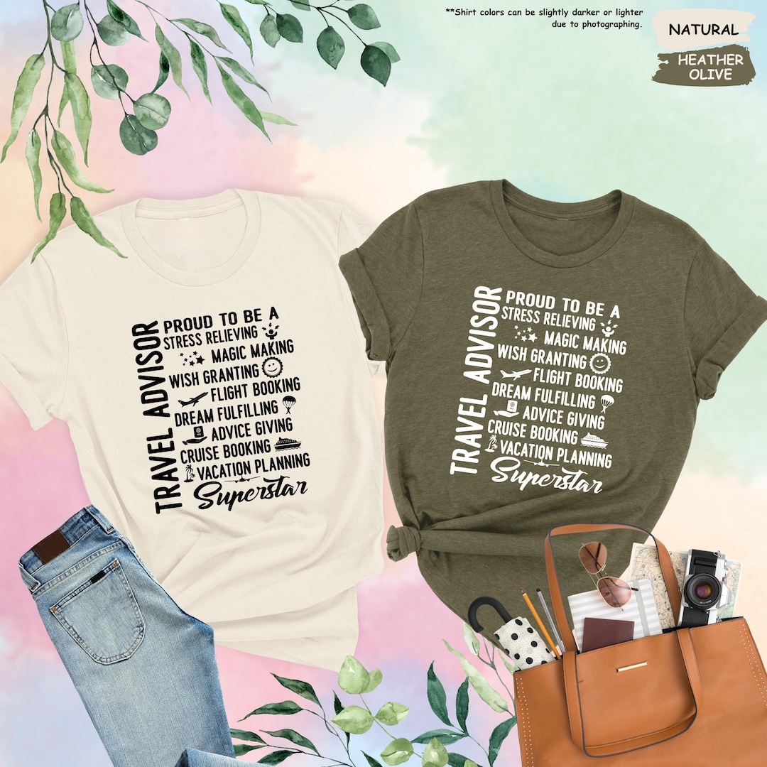 Travel Advisor Shirt, Travel Agent Shirt, Tour Guide Shirt, Traveling ...