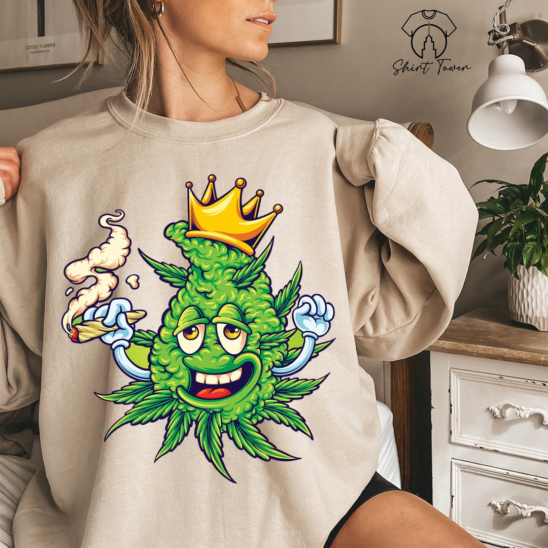 Smoking Cannabis Sweatshirt, Weed Cannabis Sweater, Funny Marijuana Sweatshirt, Smoking ...