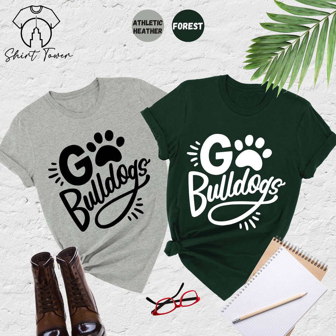Go Bulldogs Shirt, Bulldogs Football Shirt, School Spirit Shirt ...