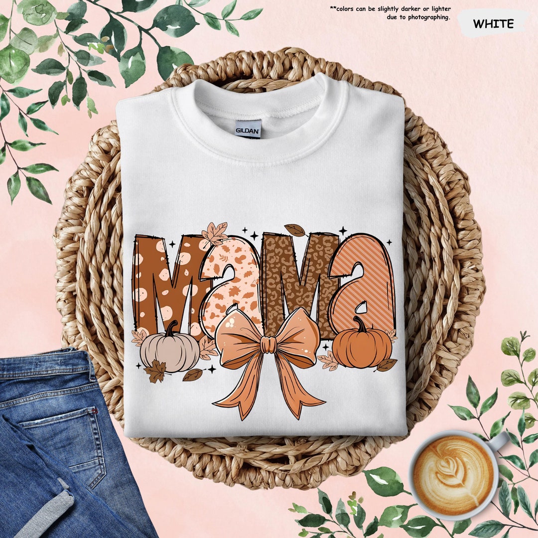 Fall Mama Shirt, Fall Mom Tshirt, Fall Mama Coquette Pumpkin Mama Shirt ...