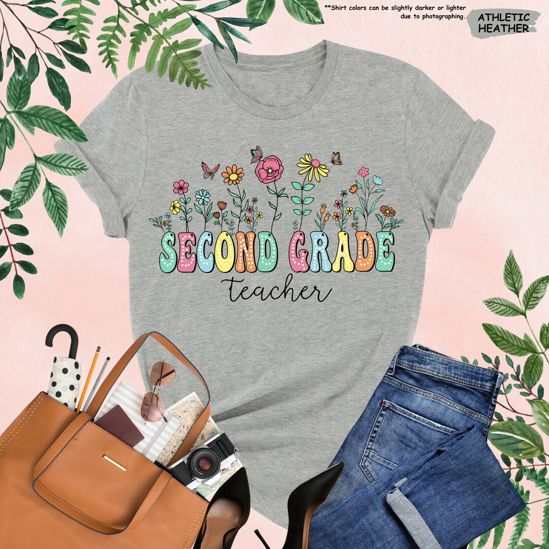 Second Grade Teacher Shirt, Custom Teacher Shirt, 2nd Grade Teacher ...