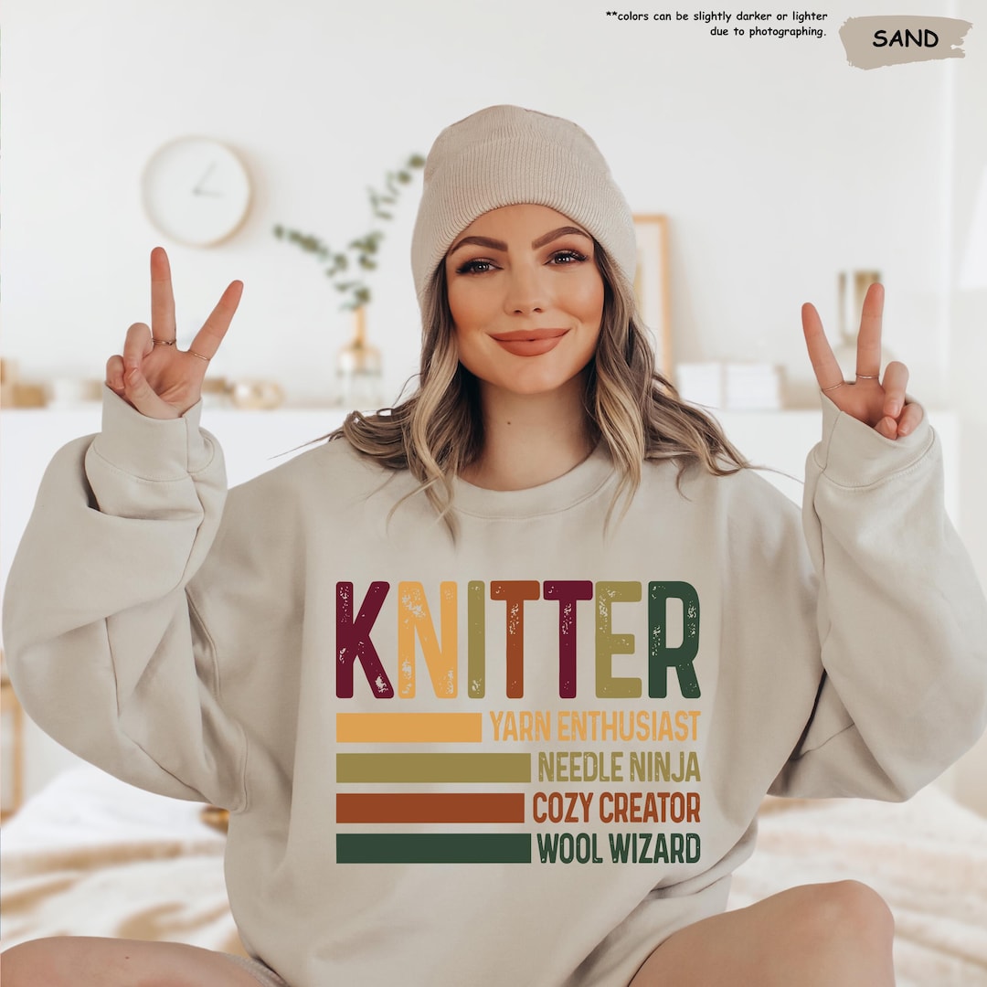 Knitter Sweatshirt, Knitting Sweaters for Women, Knitting Mom ...
