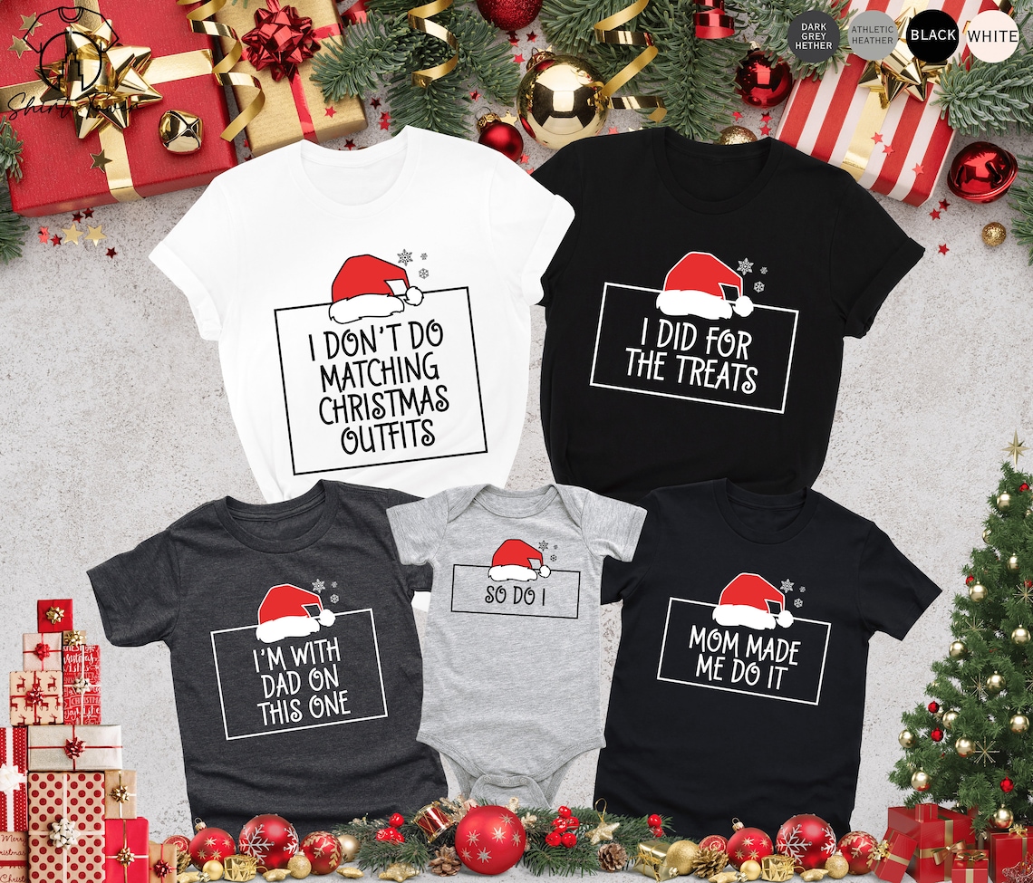 Christmas Family Shirts I Don't Do Matching Christmas - Etsy Canada
