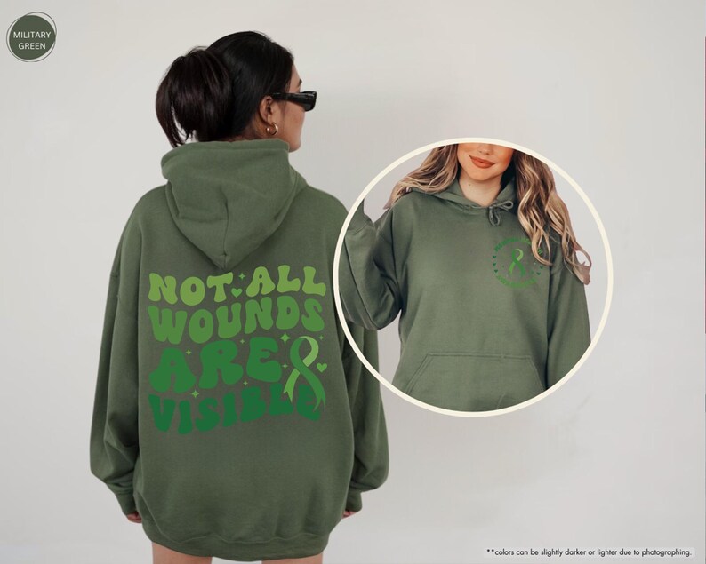 Not All Wounds Are Visible Mental Health Awareness Sweatshirt, Mental ...