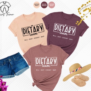 Dietary Team Shirt, Dietitian Shirt, Dietary Squad Shirt,nutritionist ...
