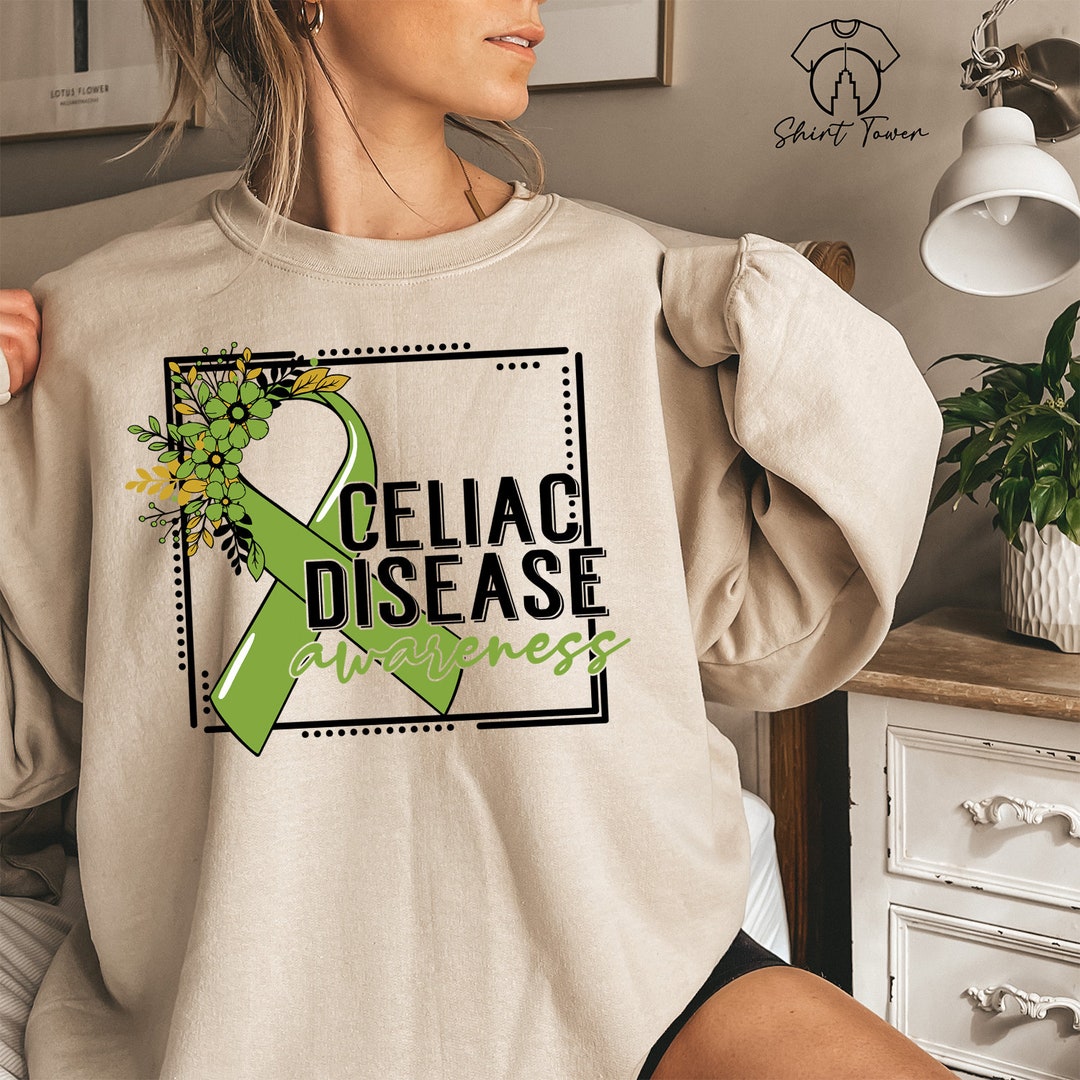 Floral Celiac Disease Awareness Sweatshirt, Celiac Disease Sweatshirt ...