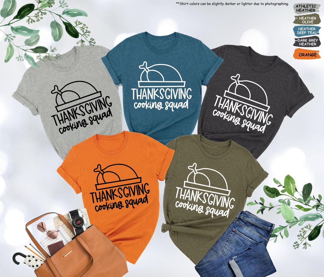 Thanksgiving Cooking Squad Shirt,thanksgiving Shirt,turkey Day Shirt ...