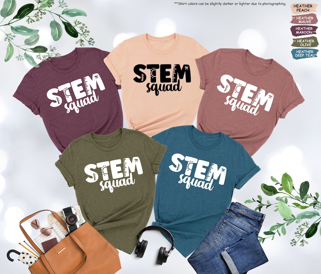 Stem Squad Shirt, Stem Teacher Shirt, Stem Tee for Math Teacher ...