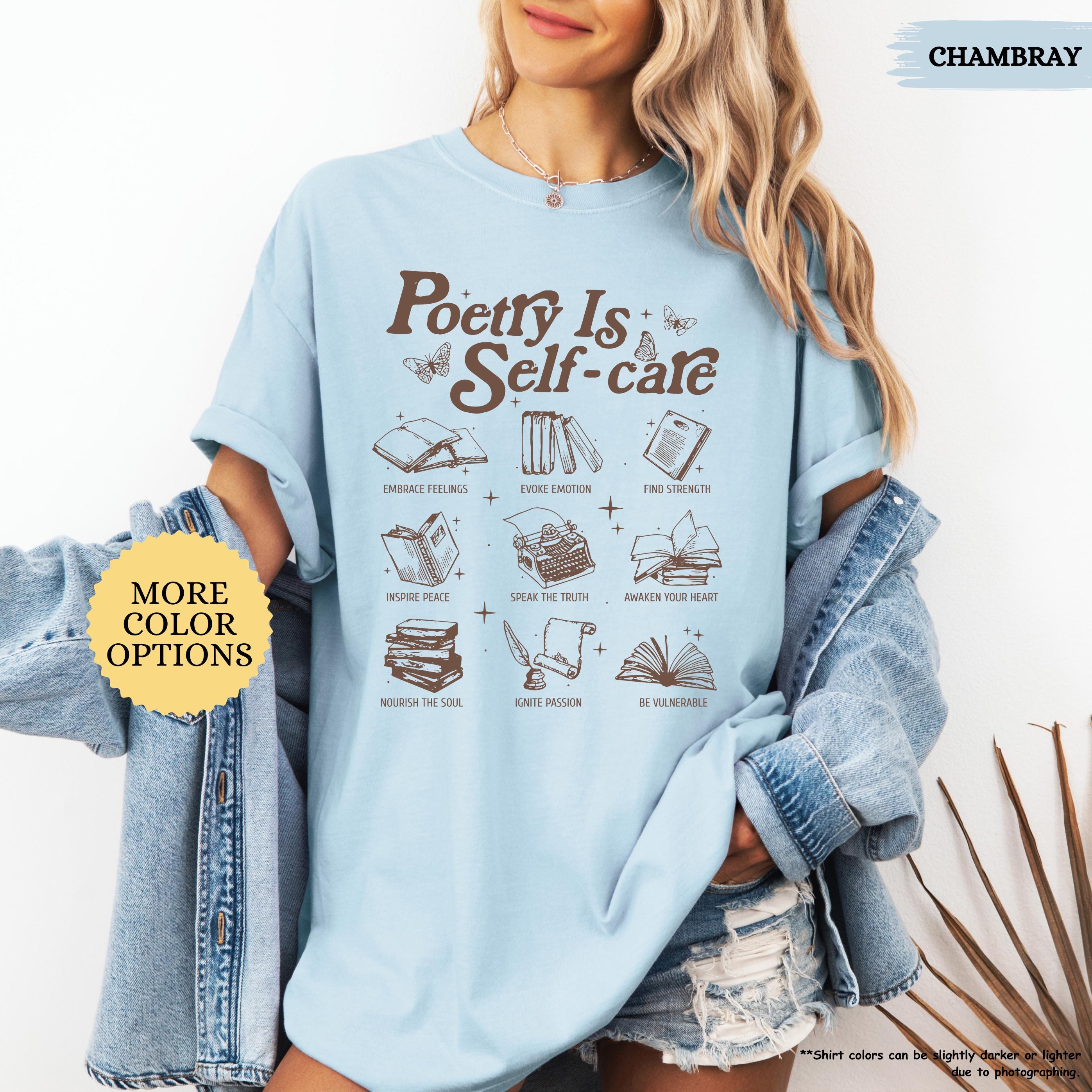 Comfort Colors Reading is Self Care Shirt, Poetry Shirt, Poetry Lover ...