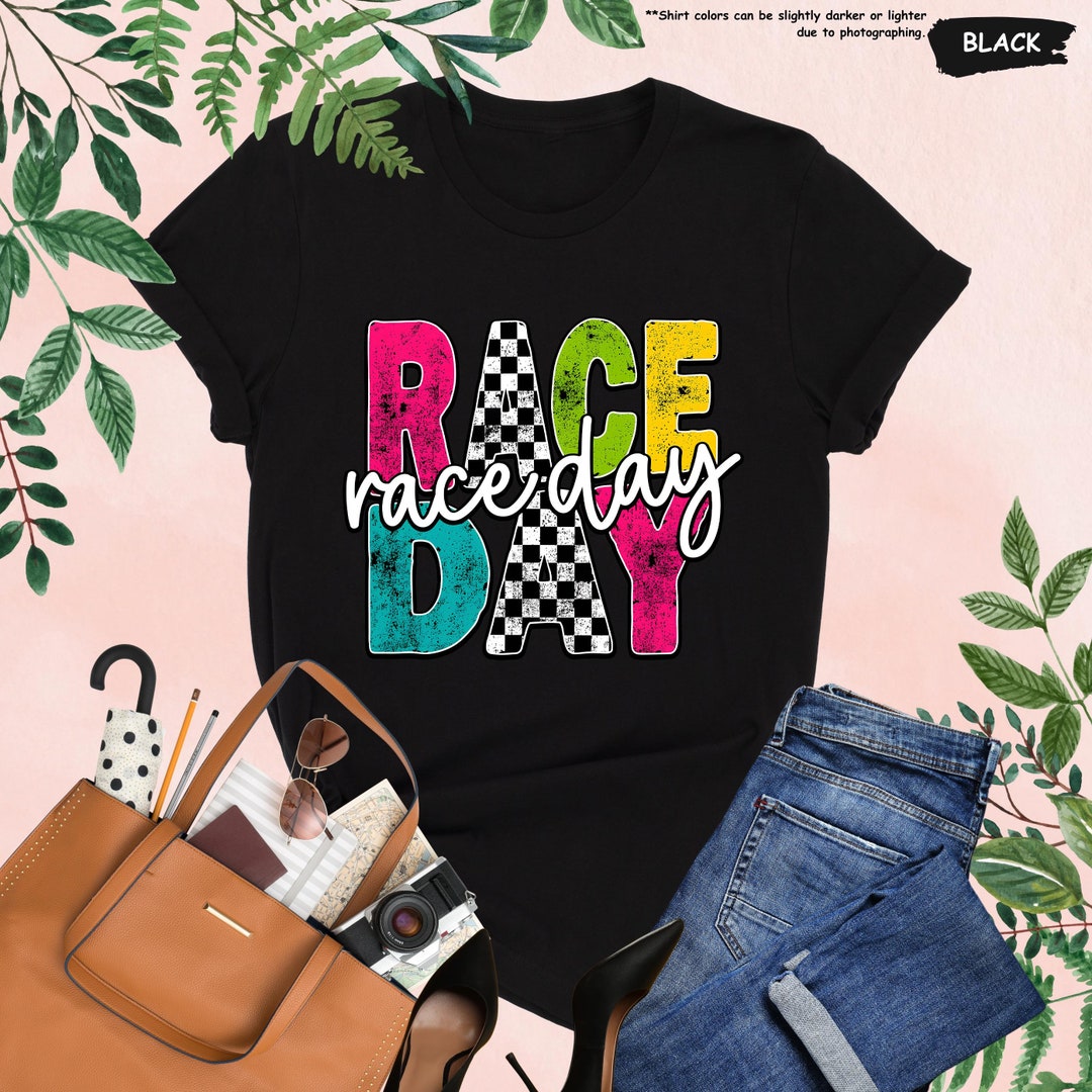 Race Day Shirt, Checkered Race Shirt, Racing Season Shirt, Fast Cars ...
