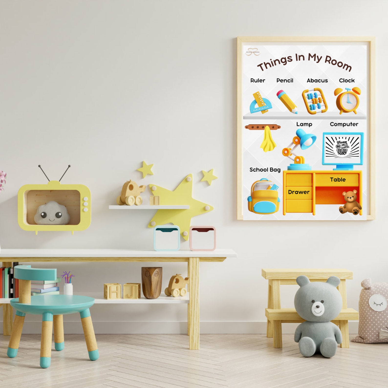 11 Baby Educational Posters, Nursery Decor, Babies, Toddlers, Kids ...