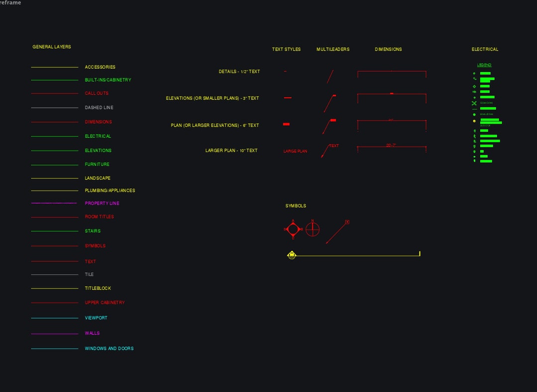 Autocad Template for Interior Designers - Etsy