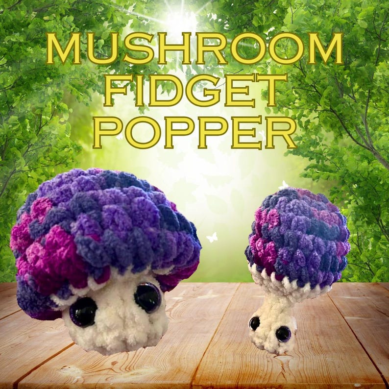 Mushroom Fidget Crochet Pattern - Etsy